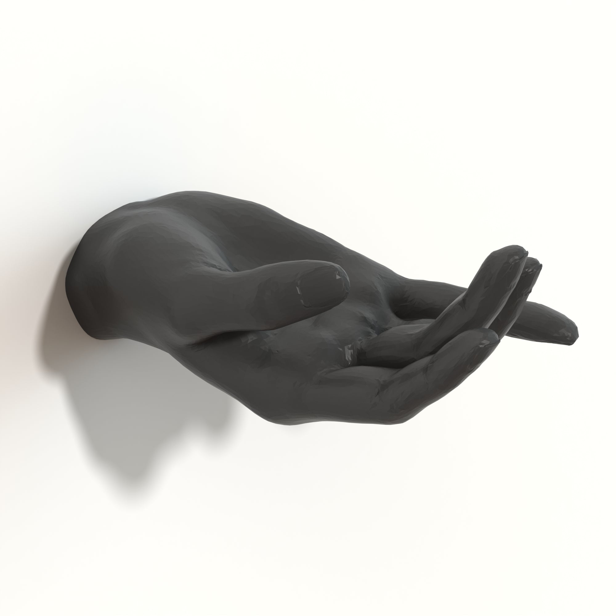 Wall Mounted Hand Hook, Relaxed Gesture, Palm Up, Female Hand, 3D-Prin ...